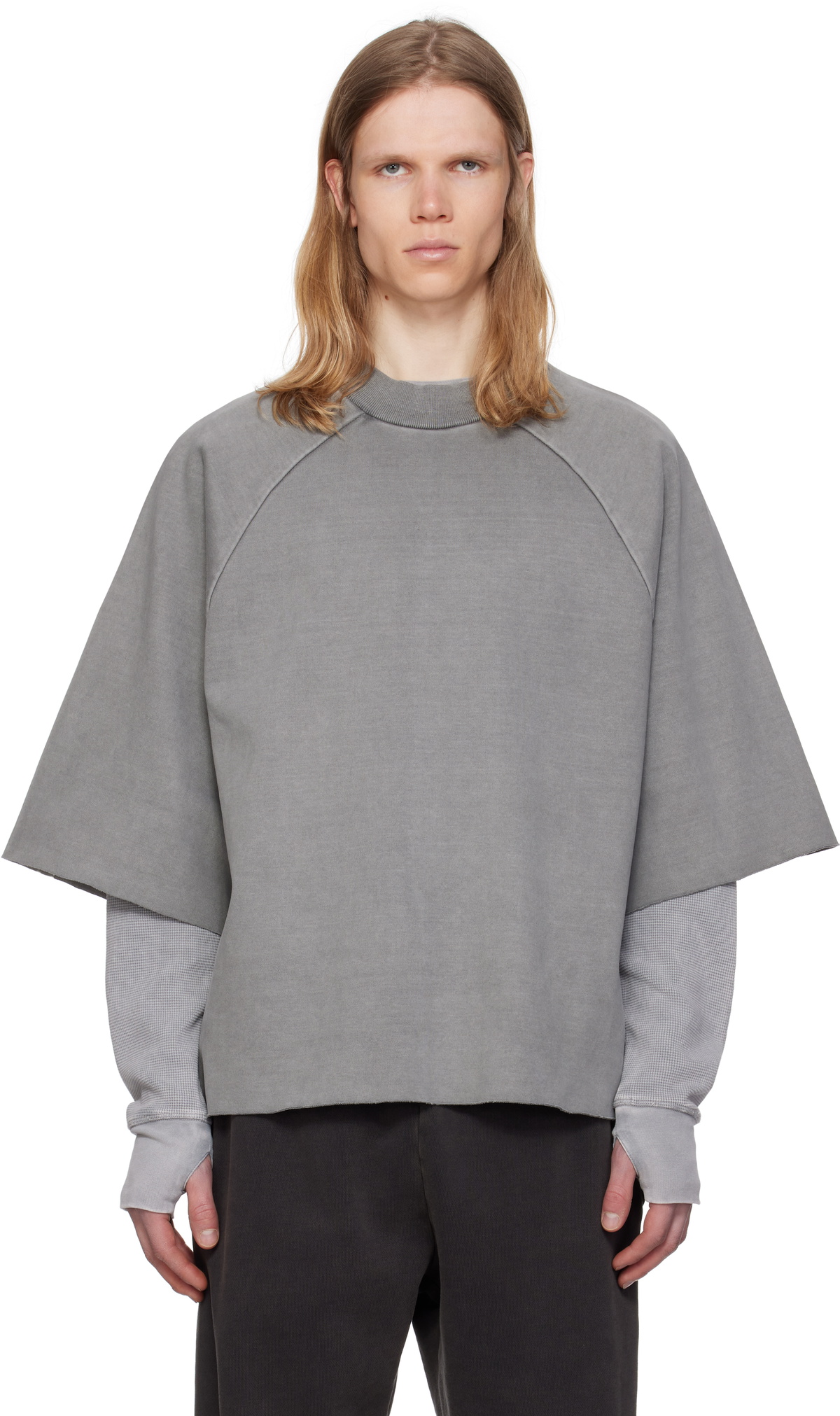 Seventh Gray Raglan Box T-shirt Seventh