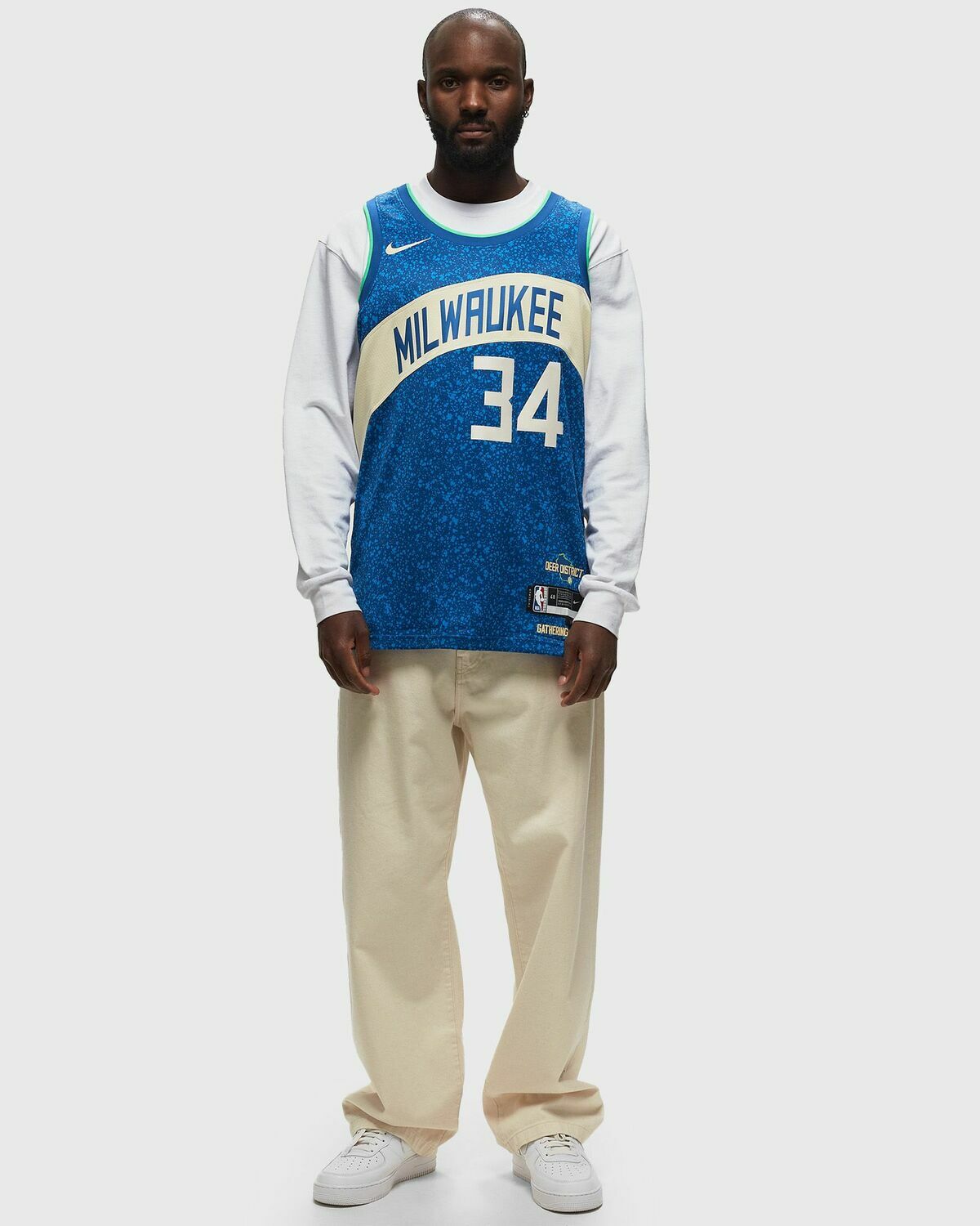 Nike Milwaukee Bucks Nike City Edition Swingman Jersey 23 Blue Jerseys Nike