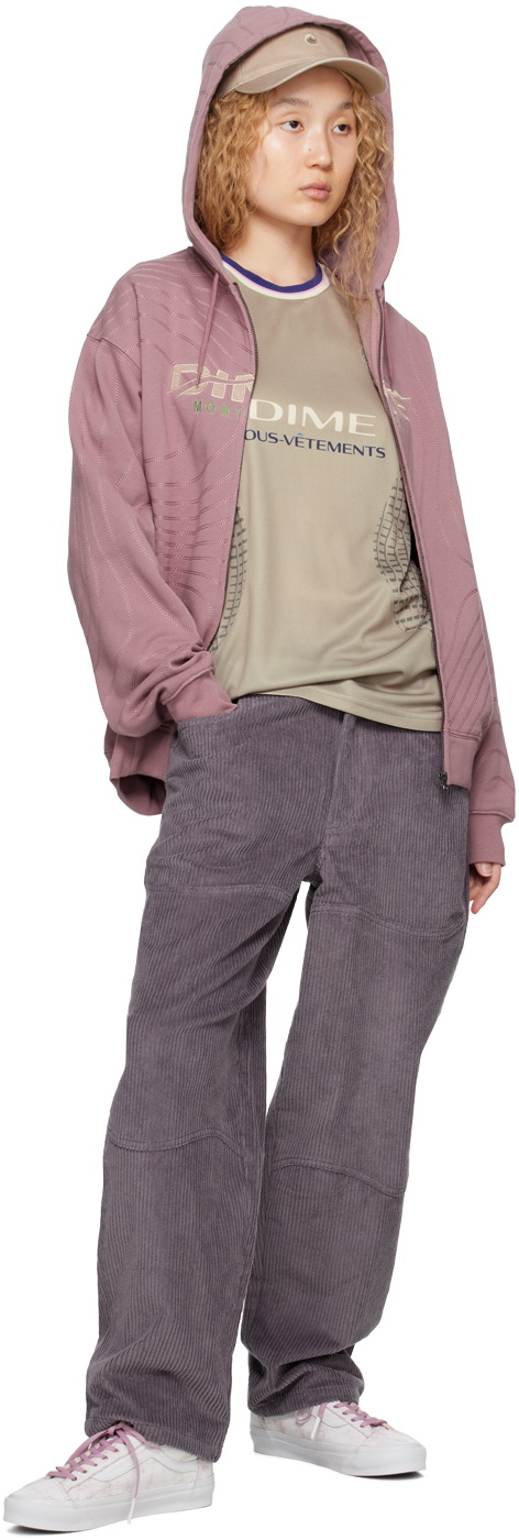 Dime Burgundy Speedy Zip Hoodie Dime