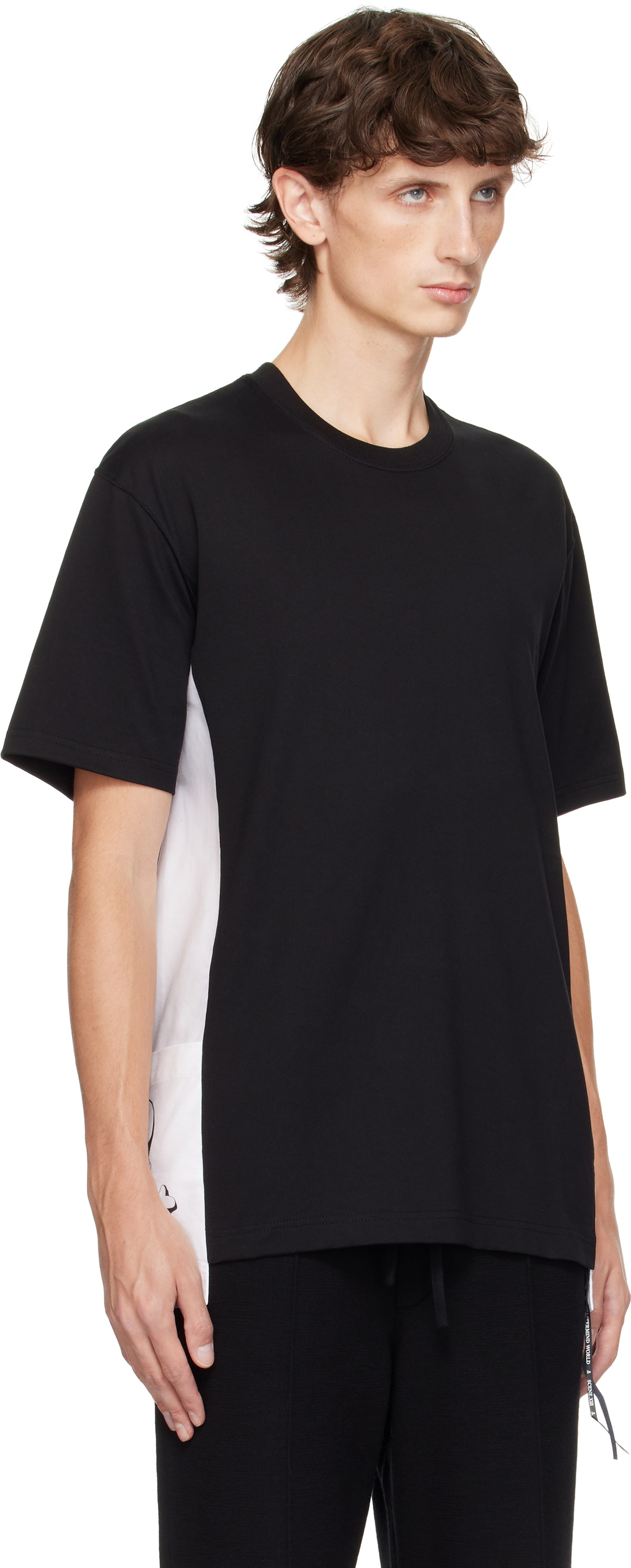 MASTERMIND WORLD Black & White Patch Pocket T-shirt MASTERMIND WORLD