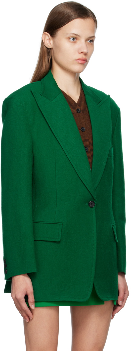 Pushbutton Green Oversized Blazer Pushbutton