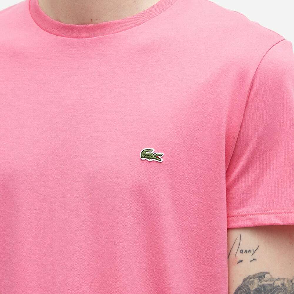 Lacoste Men's Classic Pima T-Shirt in Treat Pink Lacoste