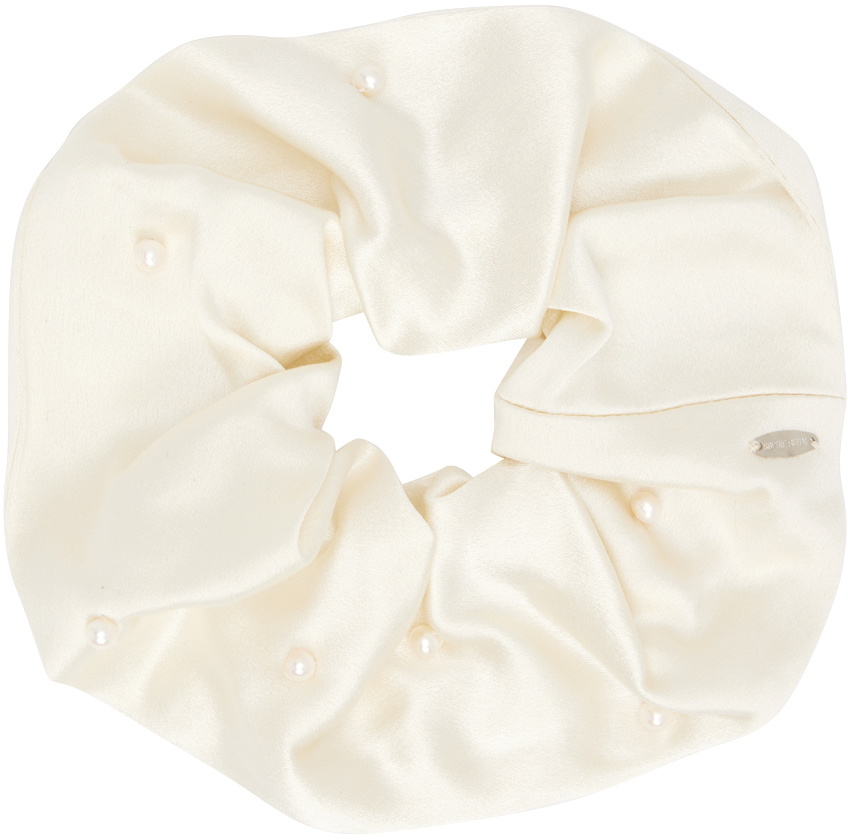 Sophie Buhai SSENSE Exclusive Off-White Scrunchie Sophie Buhai