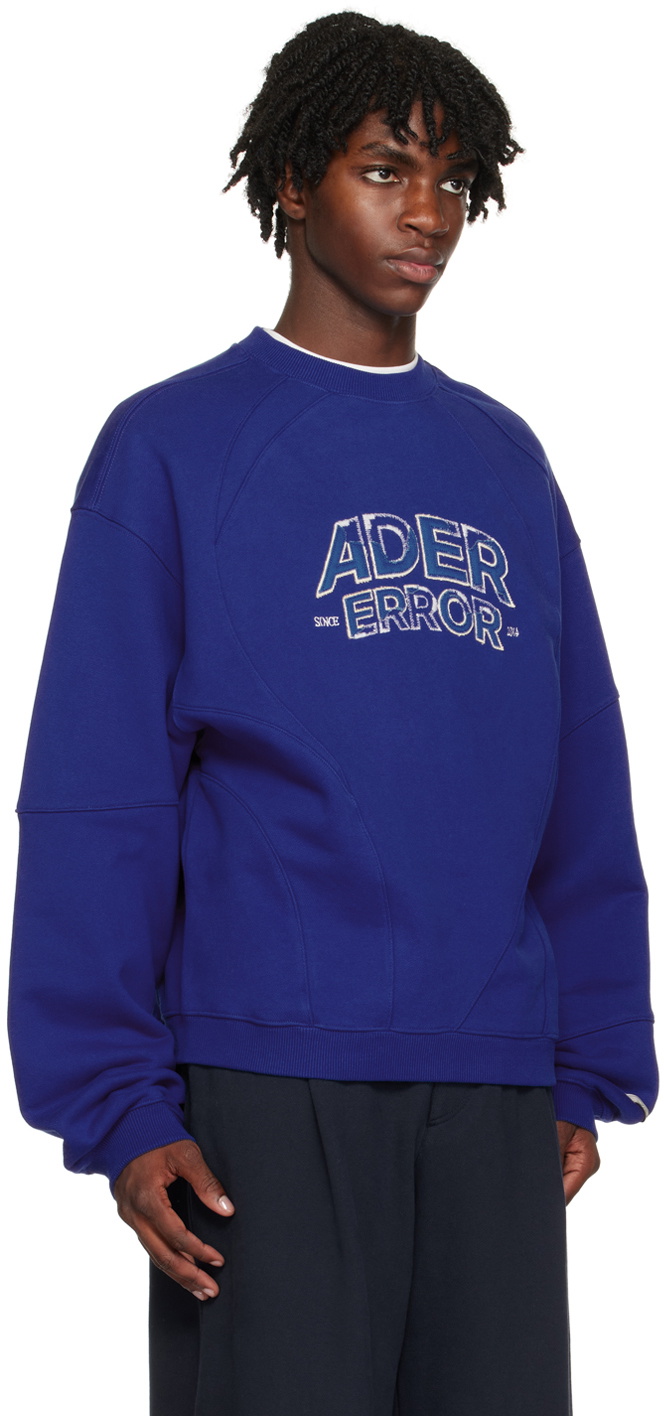 ADER error Blue Paneled Sweatshirt ADER error