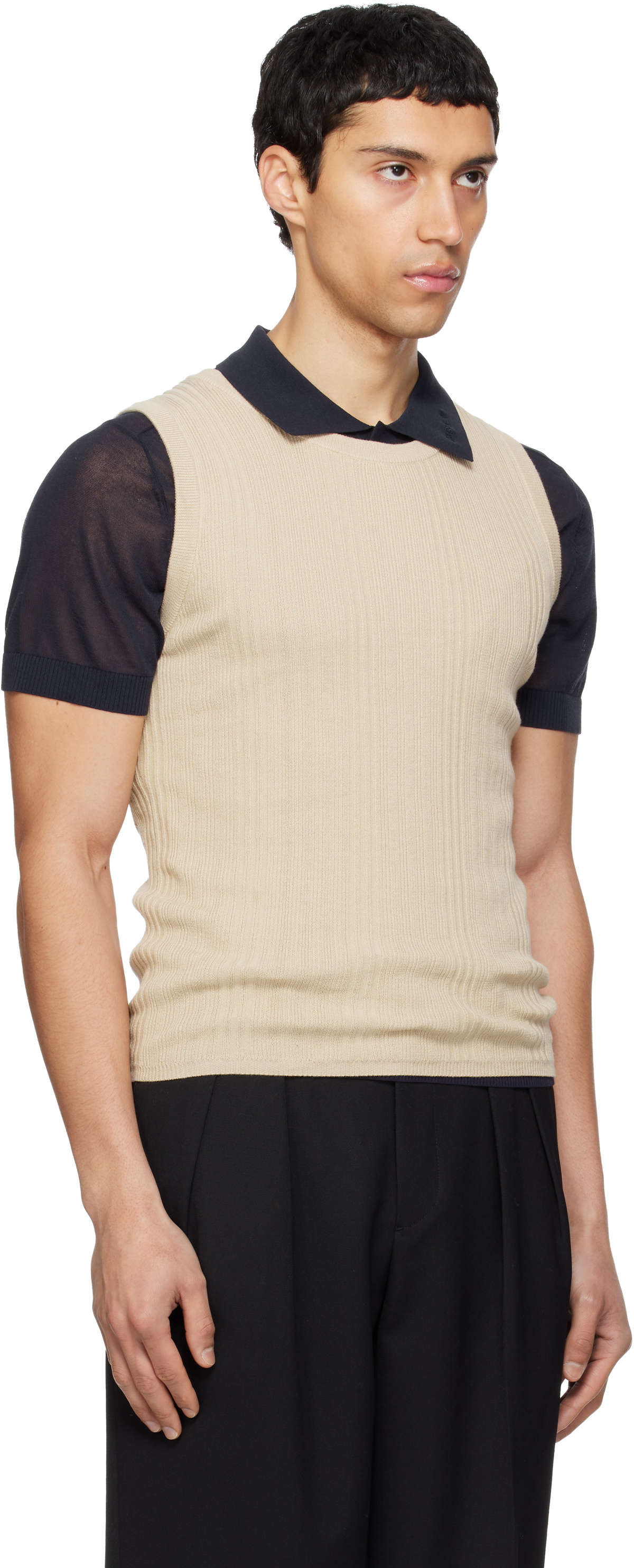 CARRER Beige Tone Tank Top