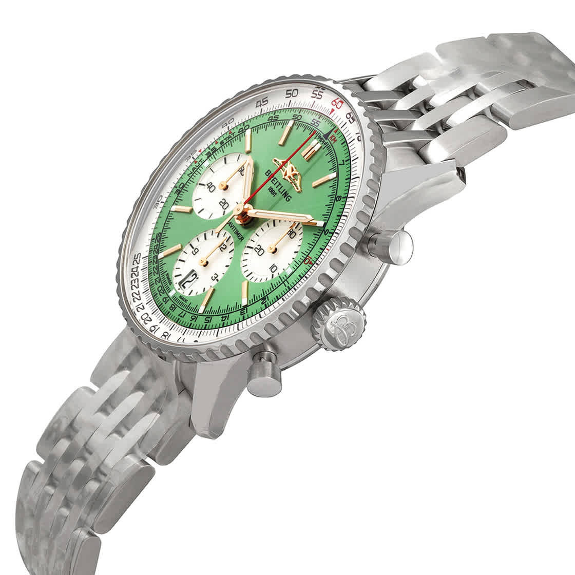 Breitling Navitimer B01 Mint Green Dial Chronograph Automatic Mens ...
