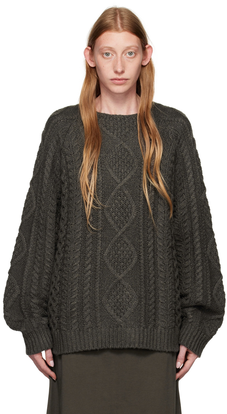 Essentials Gray Raglan Sweater Essentials