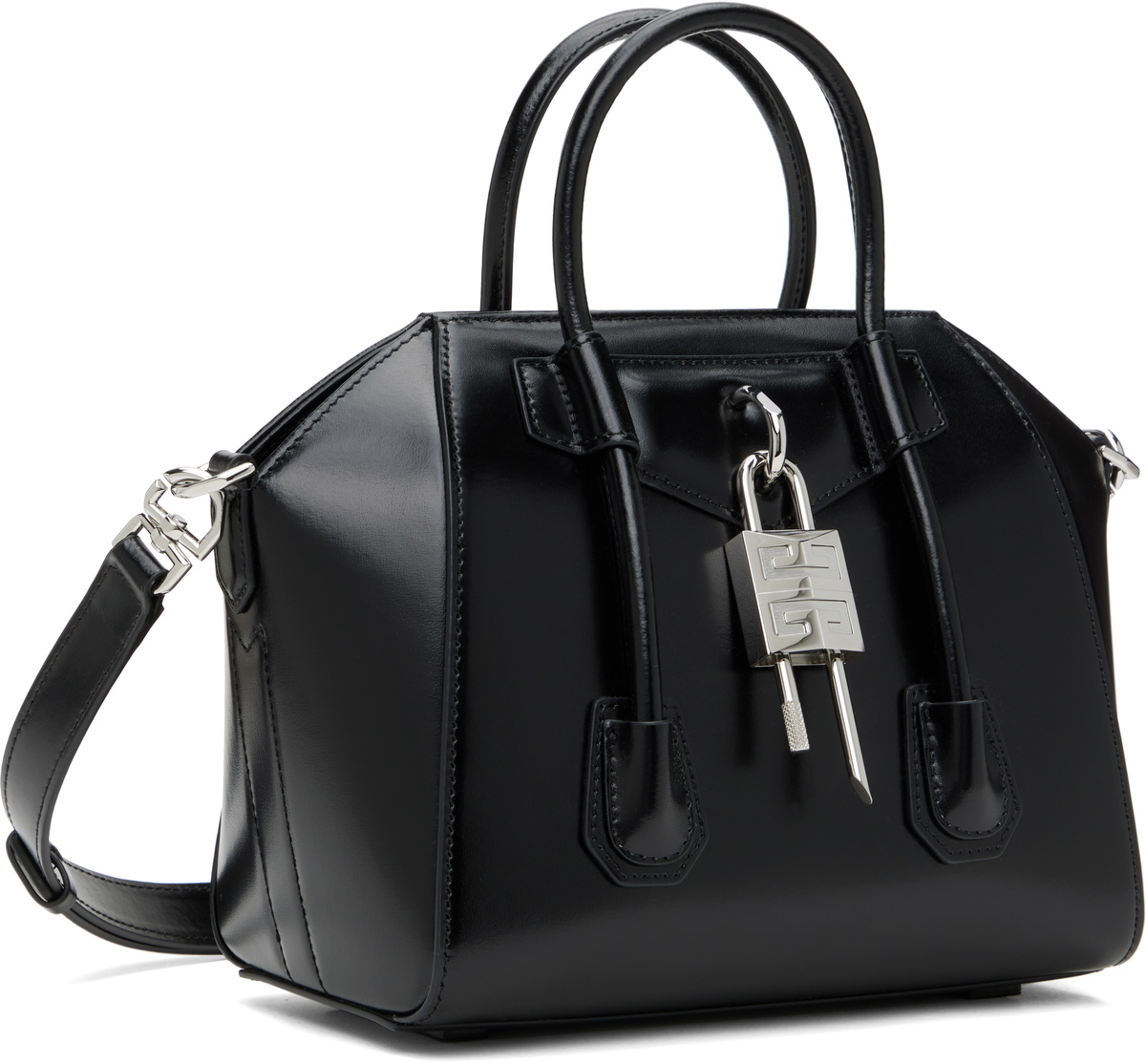 Givenchy Black Mini Antigona Lock Bag Givenchy