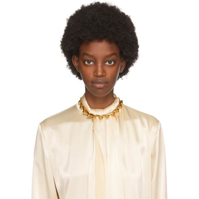 Loewe Gold Drop Chain Necklace Loewe