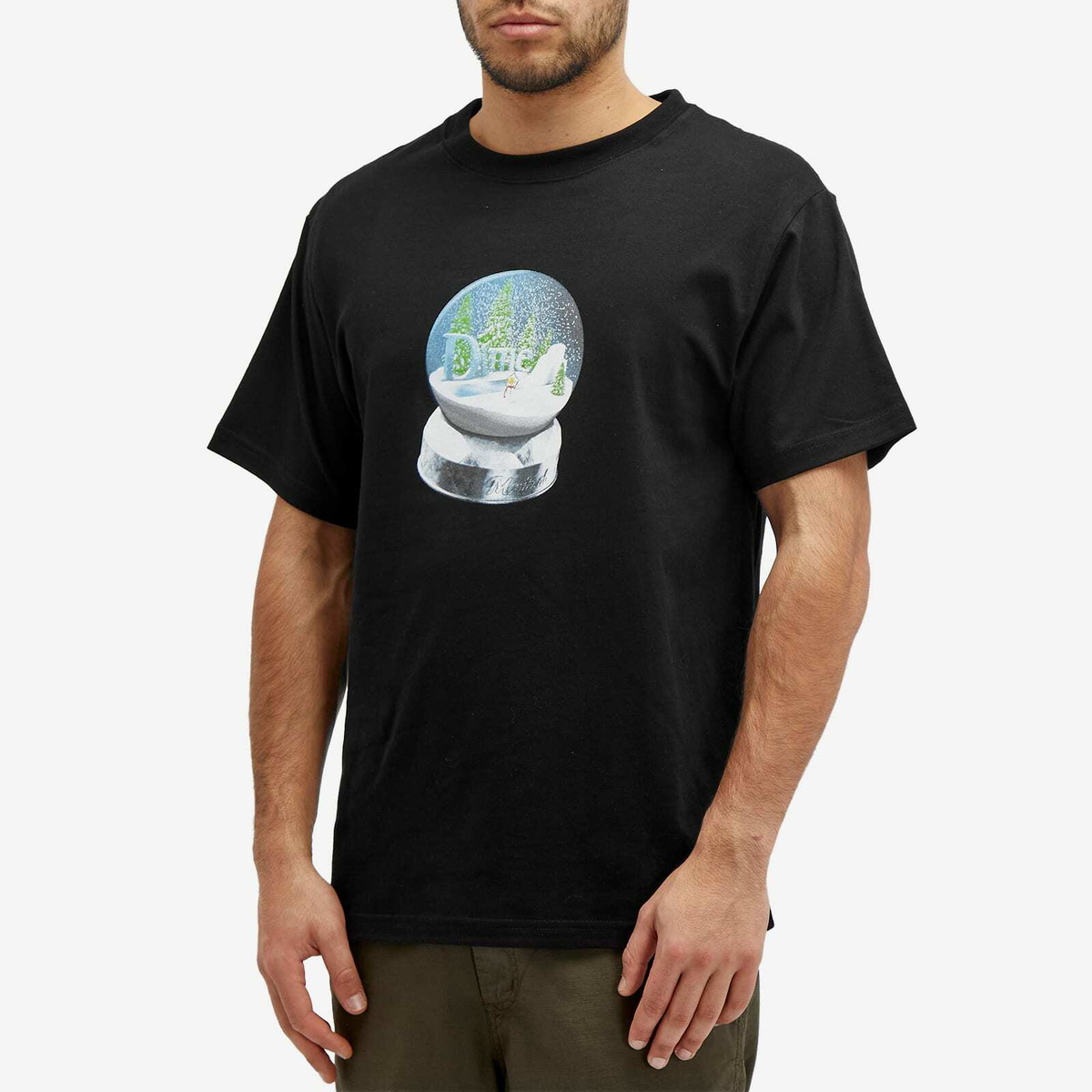 Dime Men's Snow Globe T-Shirt in Black Dime
