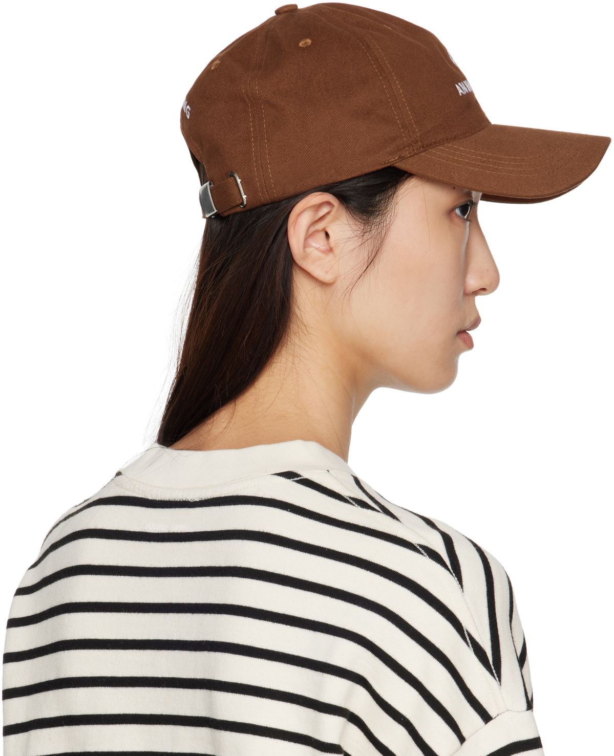 ANINE BING Brown Jeremy Baseball Cap ANINE BING