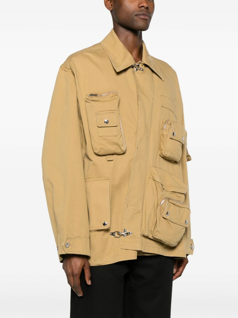Lanvin X Future Neutral Asymmetrical Cargo Jacket Lanvin
