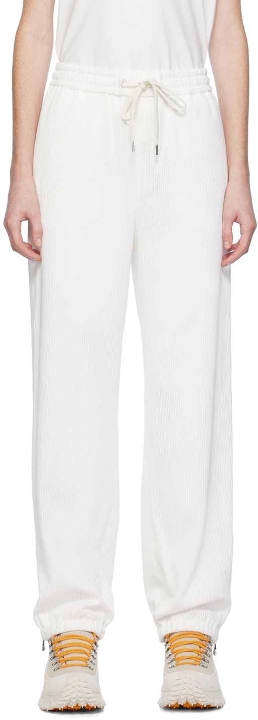 Moncler White Drawstring Lounge Pants Moncler