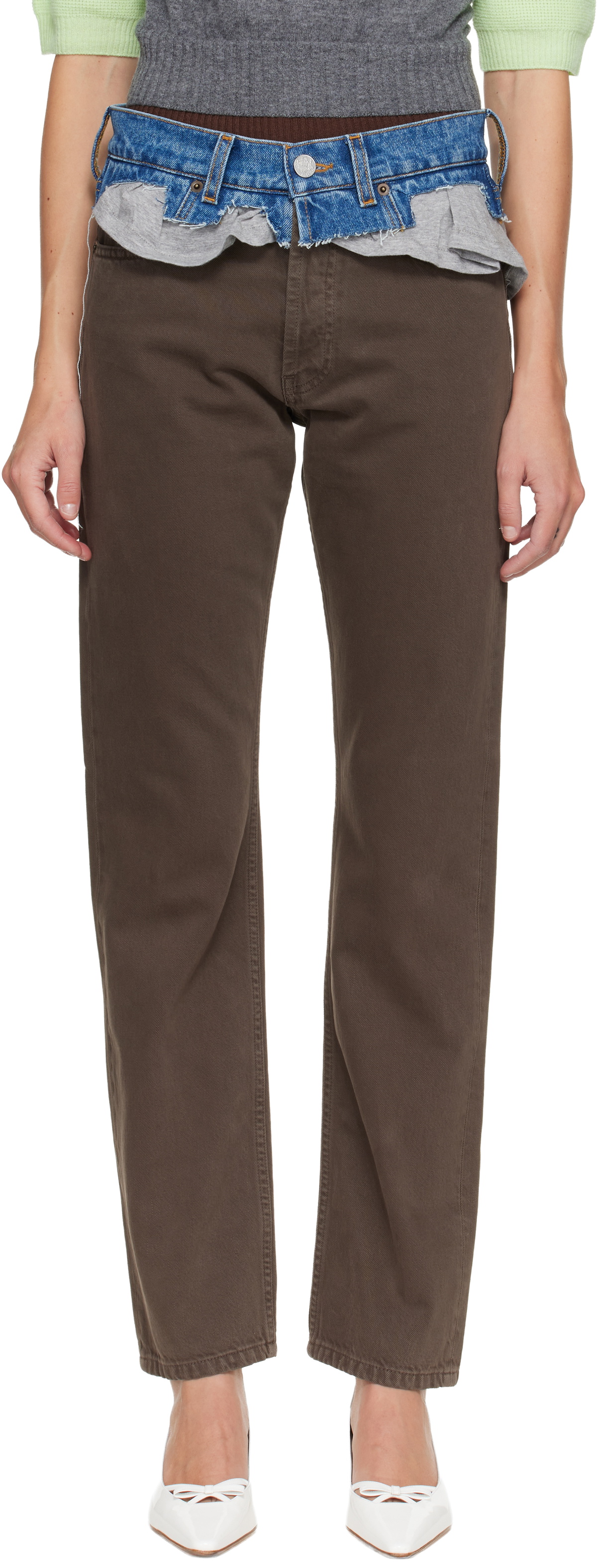 August Barron Brown Double Jeans