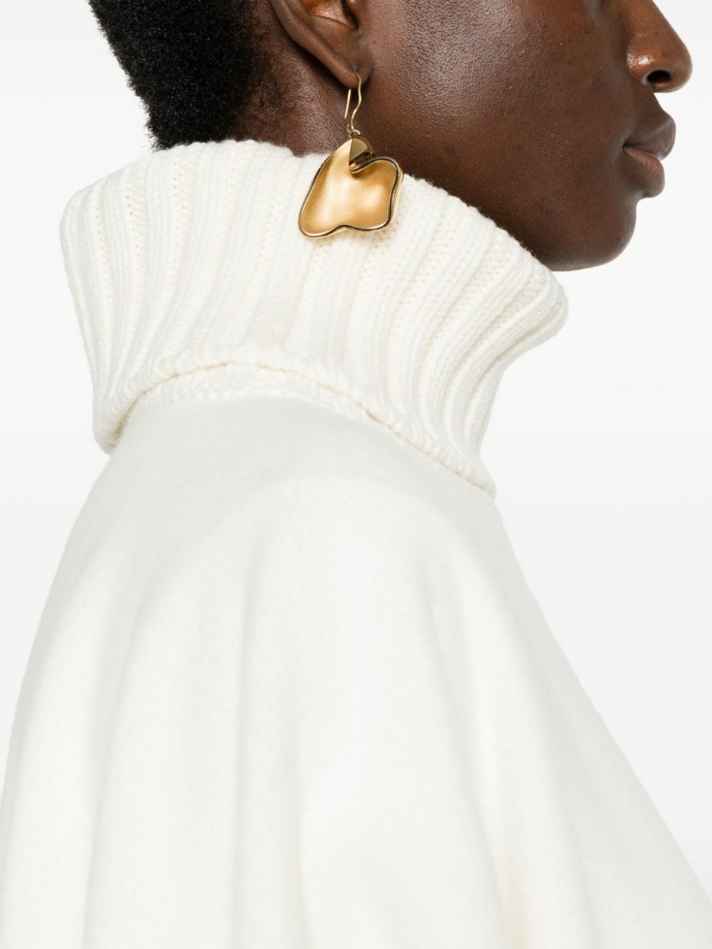 FABIANA FILIPPI - Wool And Silk Blend Cape Fabiana Filippi