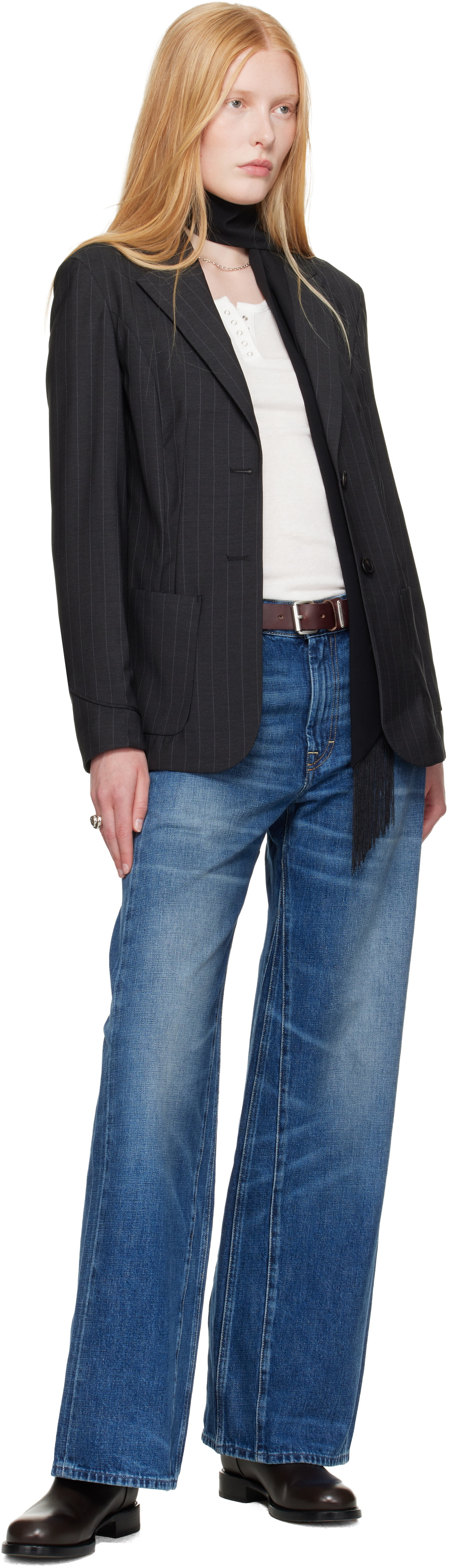 OUR LEGACY WORK SHOP Emporio Armani Gray Icona Blazer Our Legacy