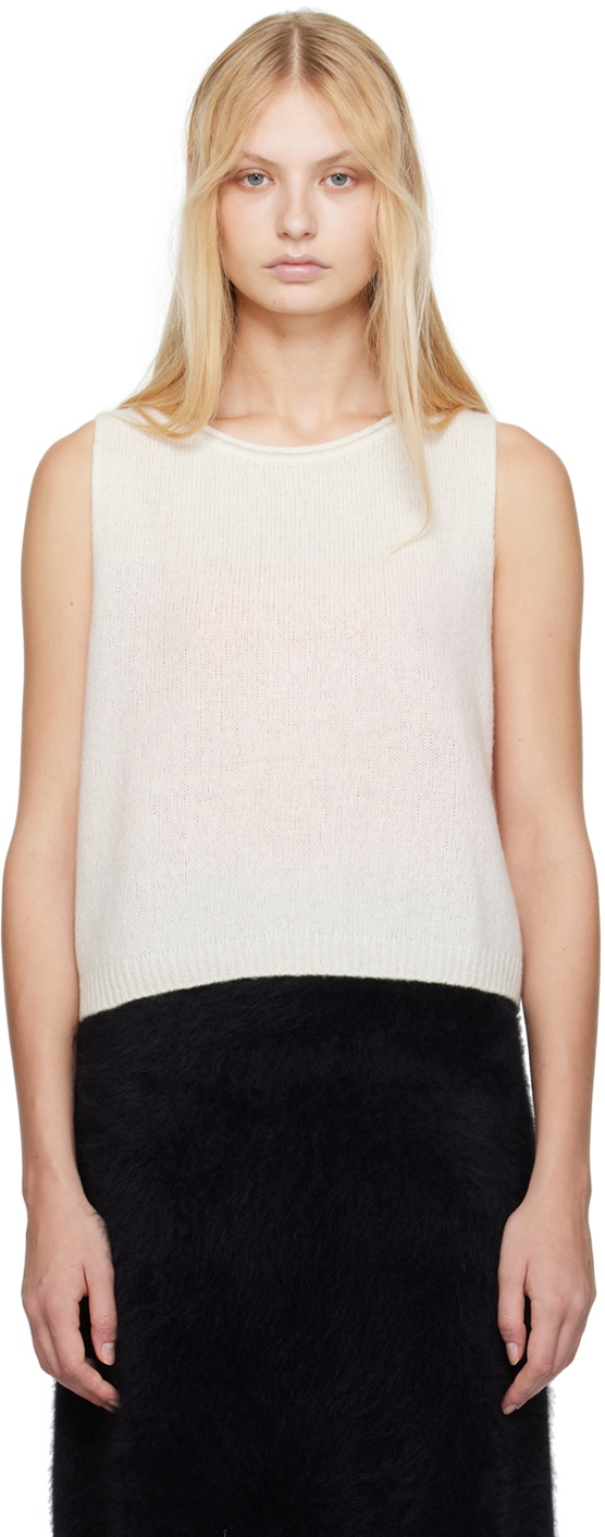 LISA YANG Off-White Devine Tank Top Lisa Yang