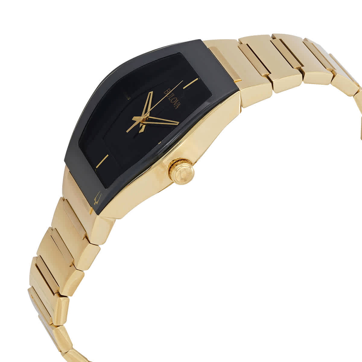 Bulova Quartz Black Dial Gold-tone Mens Watch 97A164 Bulova