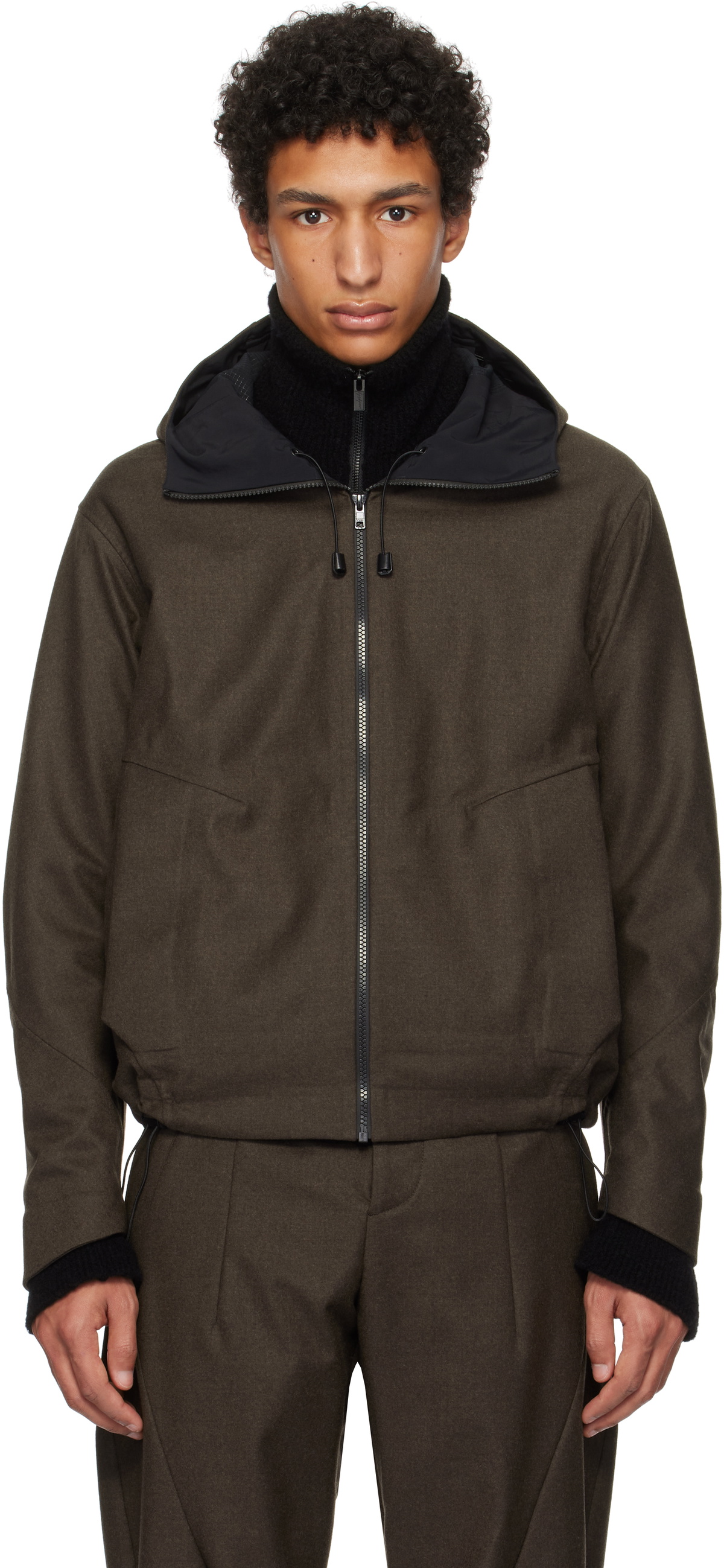 _J.L - A.L_ Brown Marzotto Edition Spire Jacket