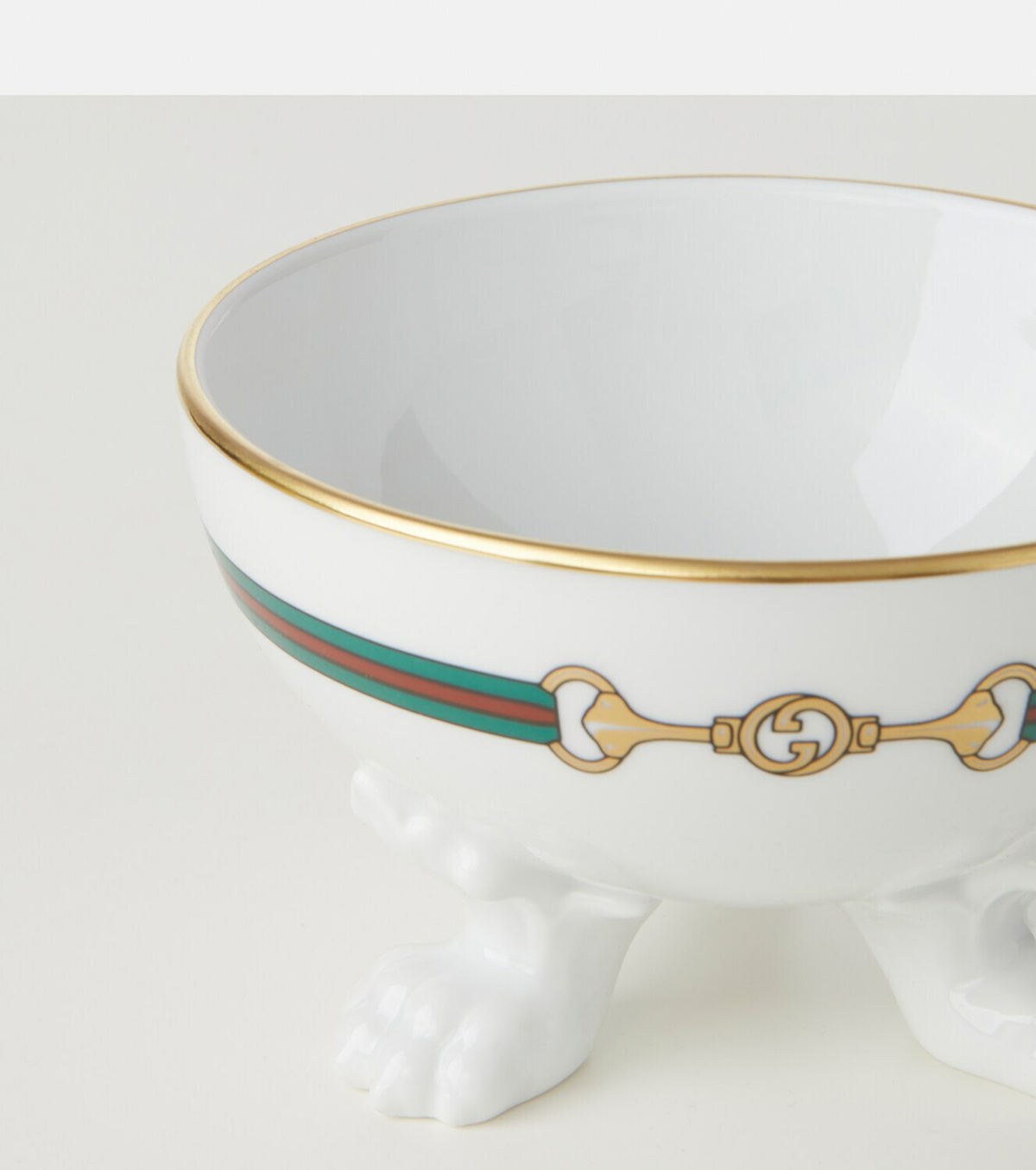 Gucci - Web ceramic dog bowl Gucci