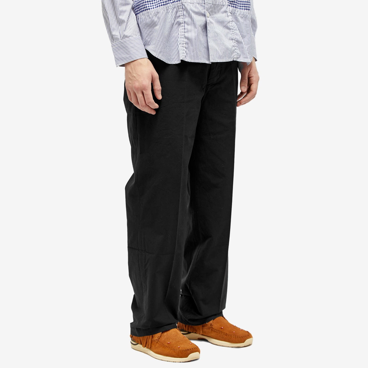 Visvim Men's Field Chino Pants in Black Visvim
