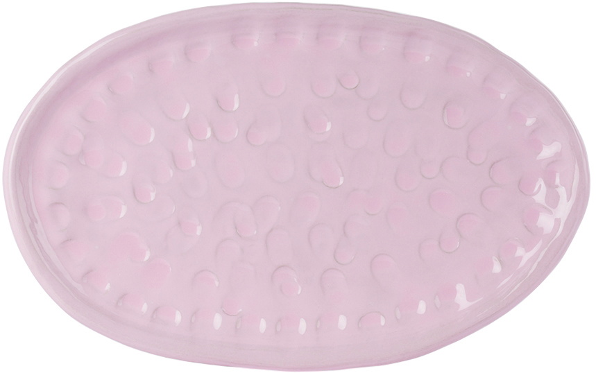 GERSTLEY Purple Oval Dish Platter