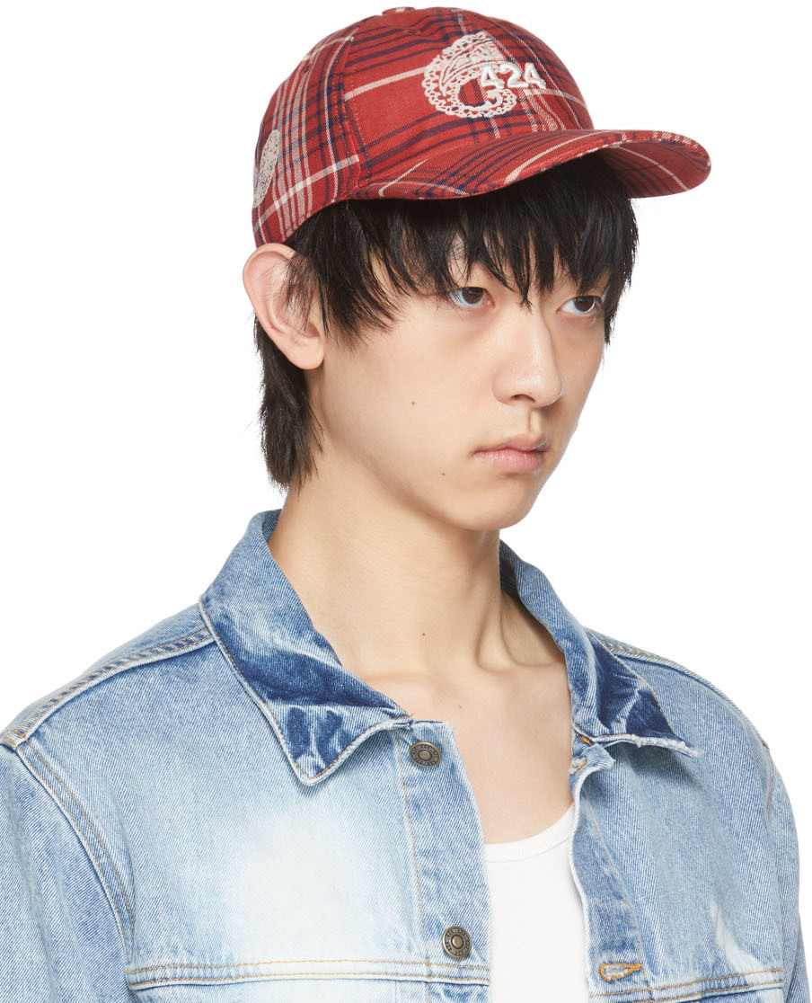 424 Red Paisley Logo Cap 424