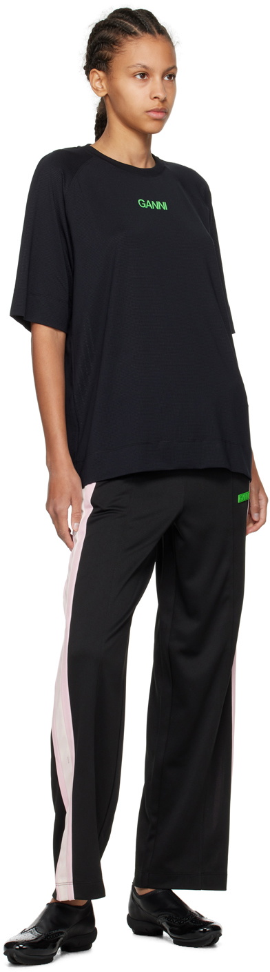 GANNI Black Active Top GANNI