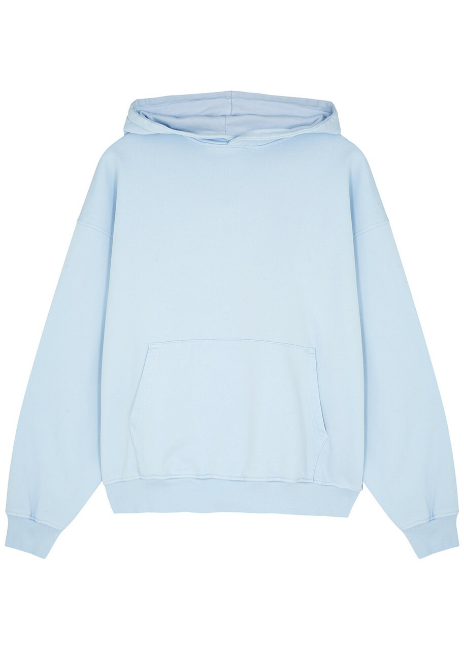 Colorful Standard Hooded Cotton Sweatshirt Light Blue Colorful Standard