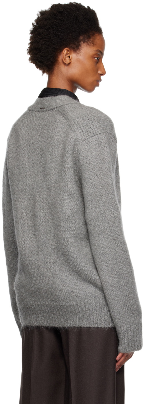 System Gray Y-Neck Cardigan System