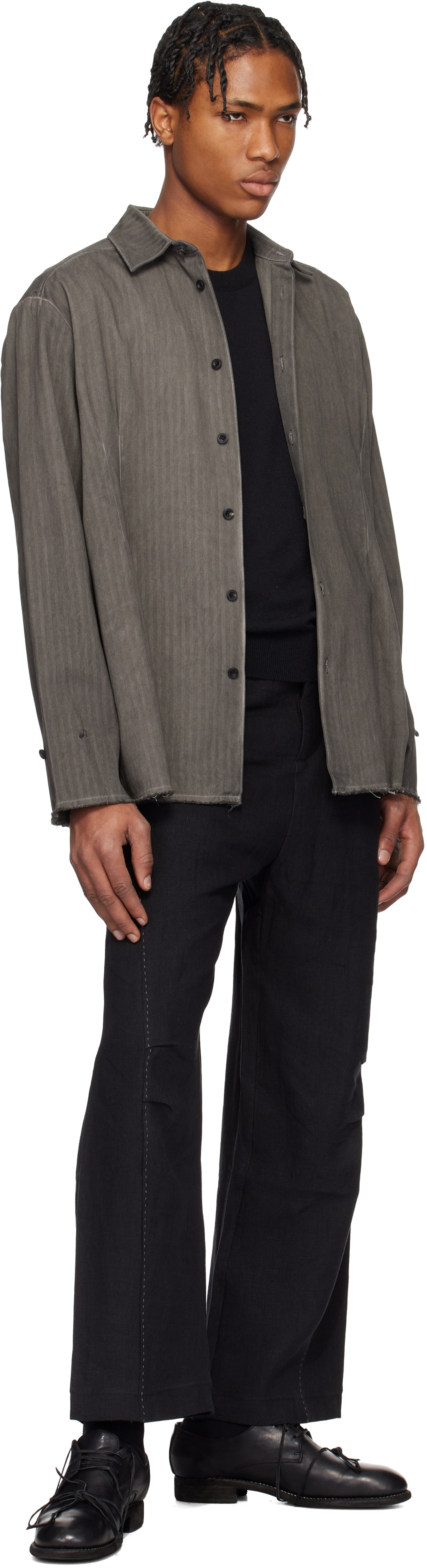 Professor.E Black Sheer PT Trousers Professor.E