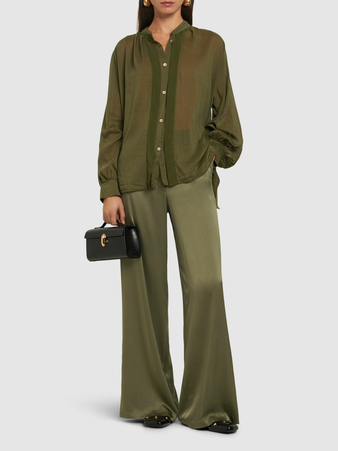 FORTE_FORTE Cotton & Silk Voile Shirt Forte Forte