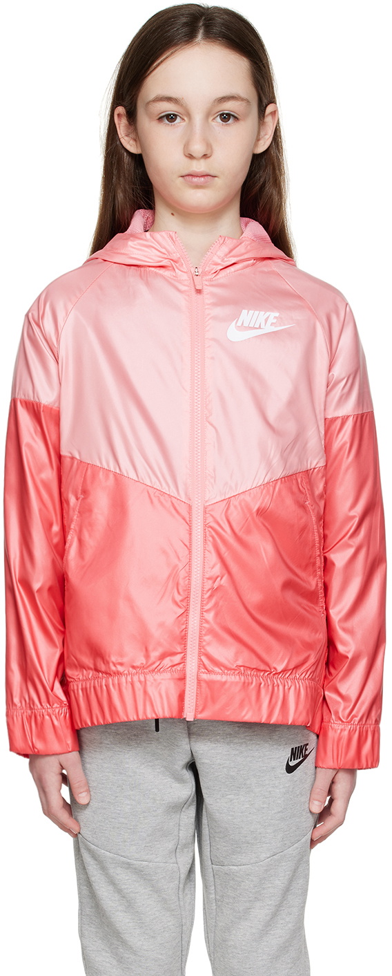 Nike Kids Pink Sportswear Windrunner Big Kids Jacket Nike