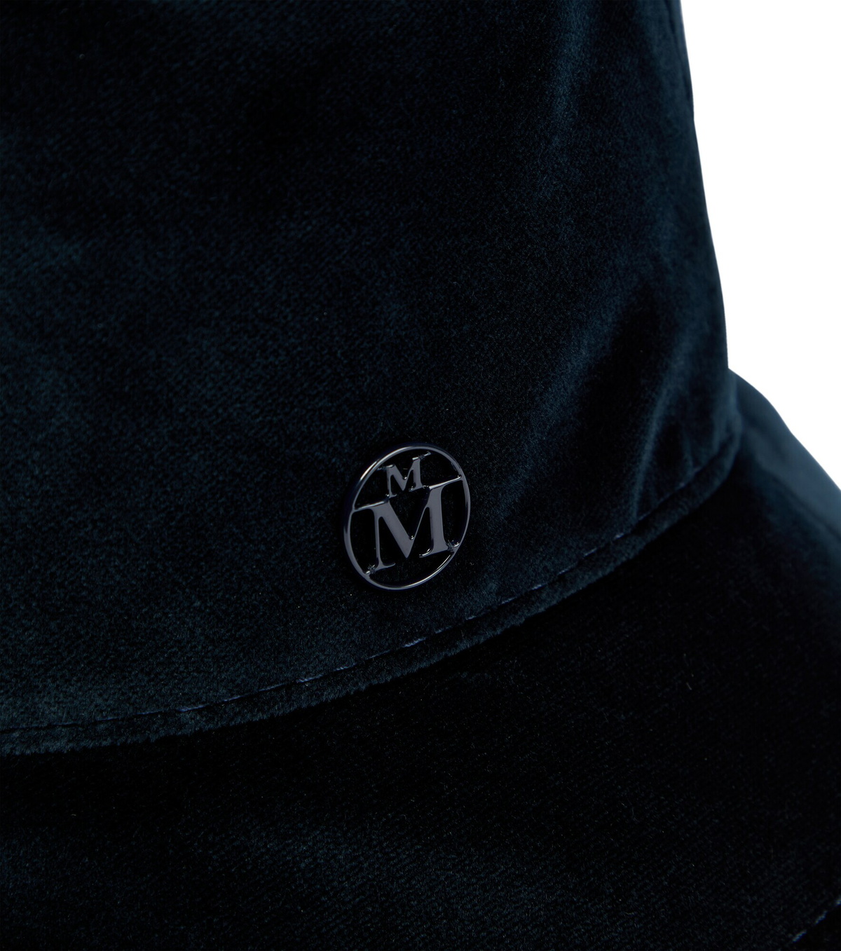 Maison Michel - Logo cotton velvet bucket hat Maison Michel