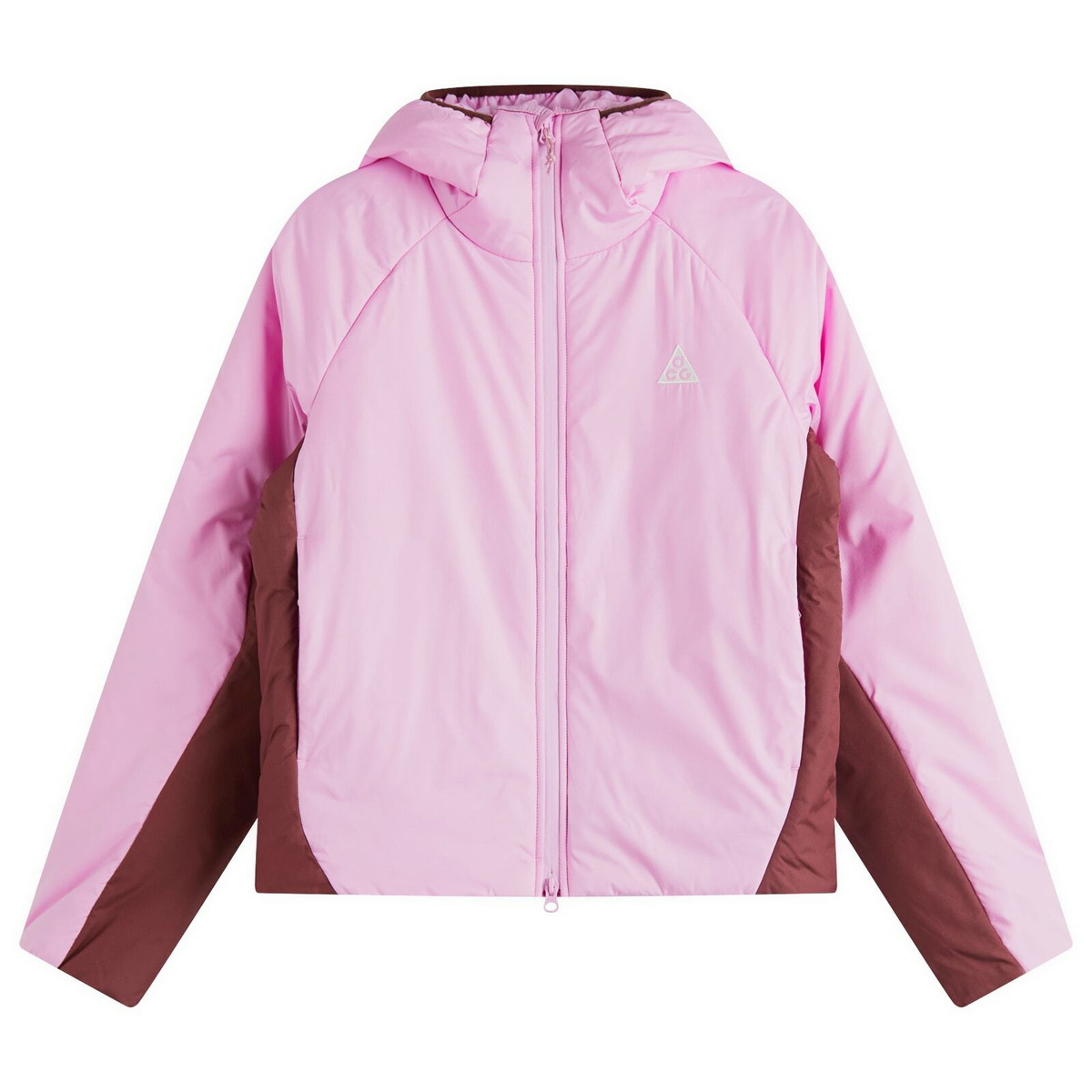 Nike Women's ACG Primaloft Rope de Dope Jacket in Pink/Burundy/White Nike