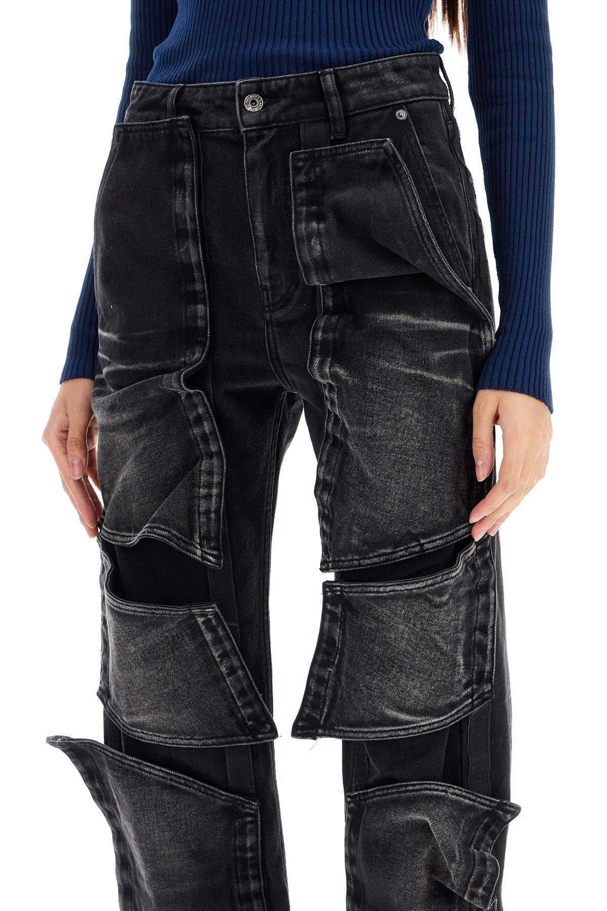 Y PROJECT jeans with velcro panels Black Y/Project