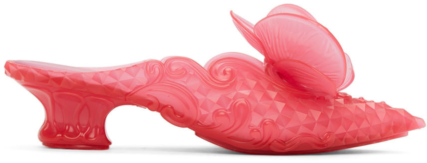 Y/Project Pink Melissa Edition Floral Point Mules Y/Project