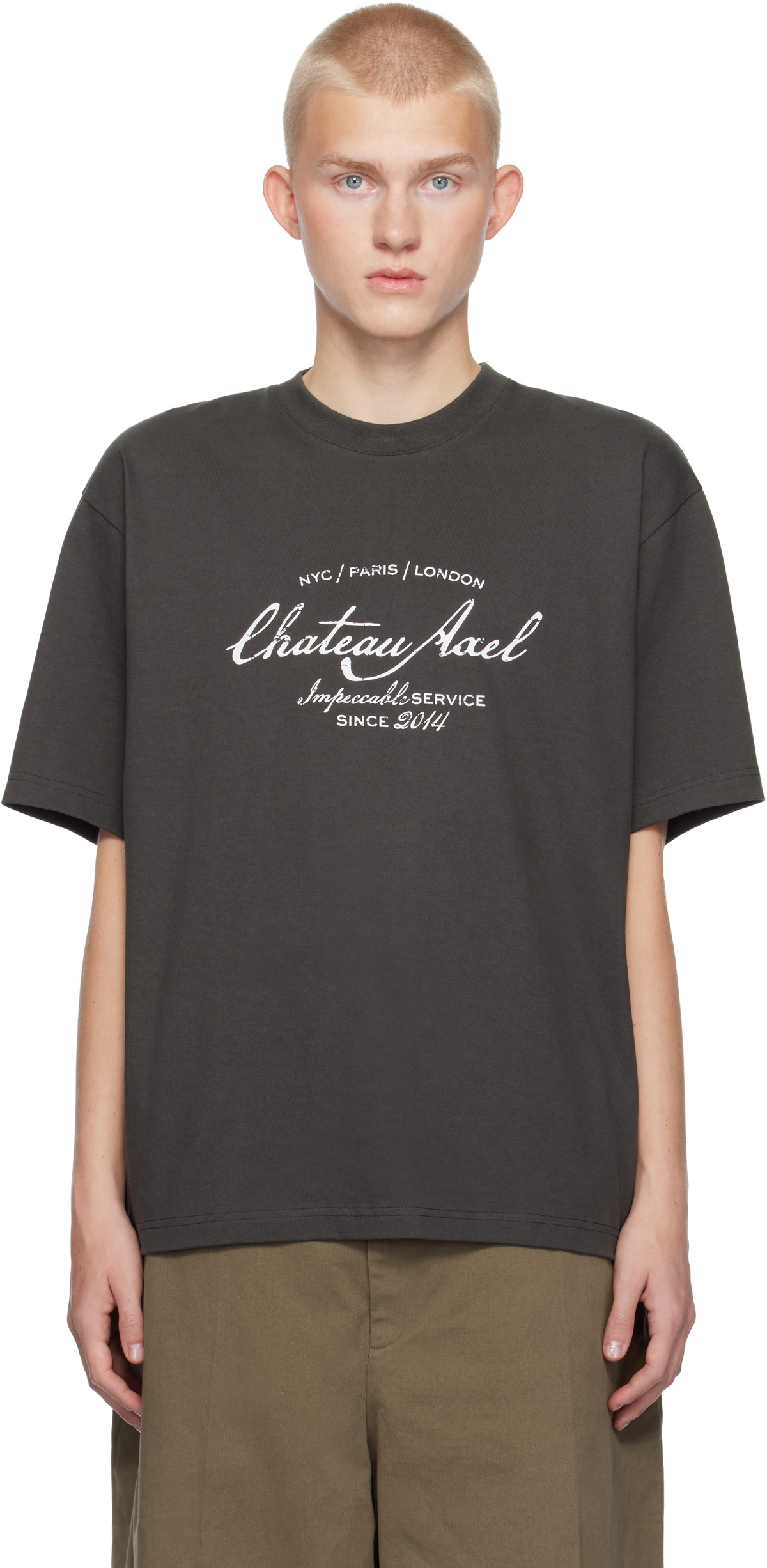 Axel Arigato Gray 'Château Axel' T-shirt Axel Arigato