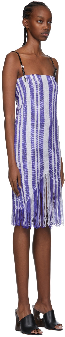 JW Anderson Purple Nylon Mini Dress JW Anderson
