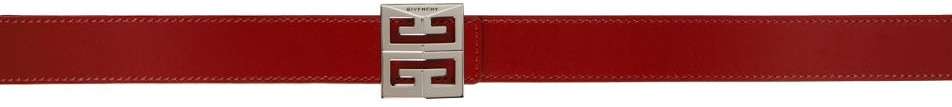Givenchy Red 4G Reversible Belt Givenchy