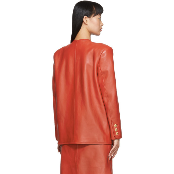 Gucci Red Leather Jacket Gucci