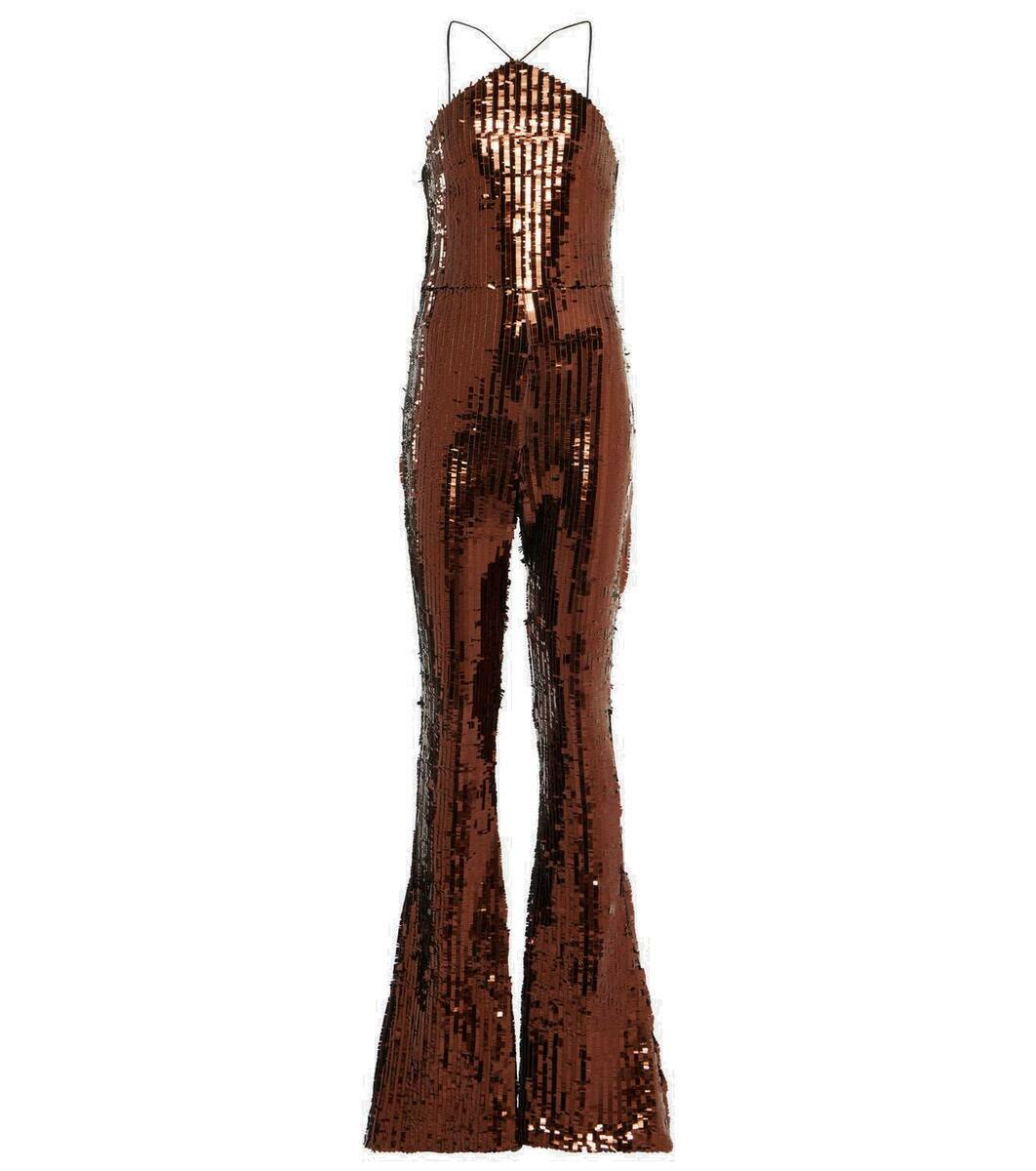 Taller Marmo Jagger sequined flared jumpsuit Taller Marmo