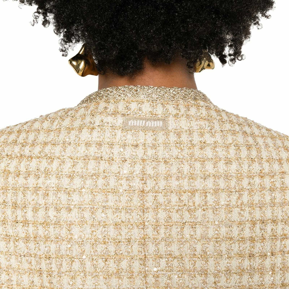 Miu Miu Check Lam Jacket Miu Miu
