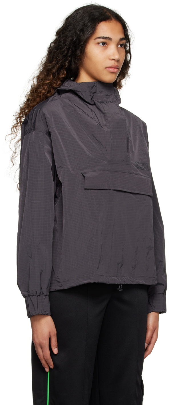 GANNI Gray Hooded Jacket GANNI