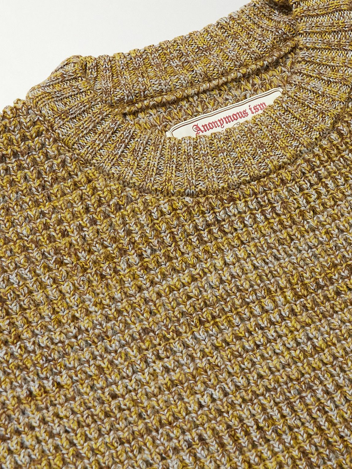 Anonymous ism - Waffle-Knit Wool Sweater - Green Anonymous Ism