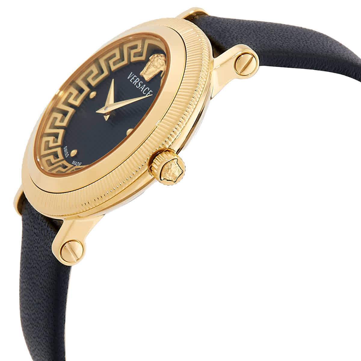 Versace Greca Flourish Quartz Black Dial Ladies Watch VE7F00323 Versace