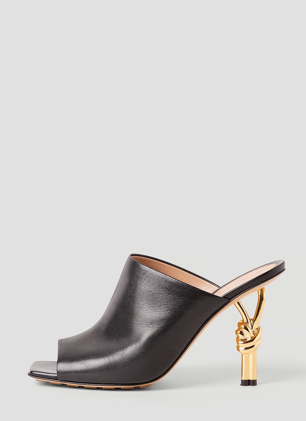 Bottega Veneta Knot High Heel Mules Bottega Veneta