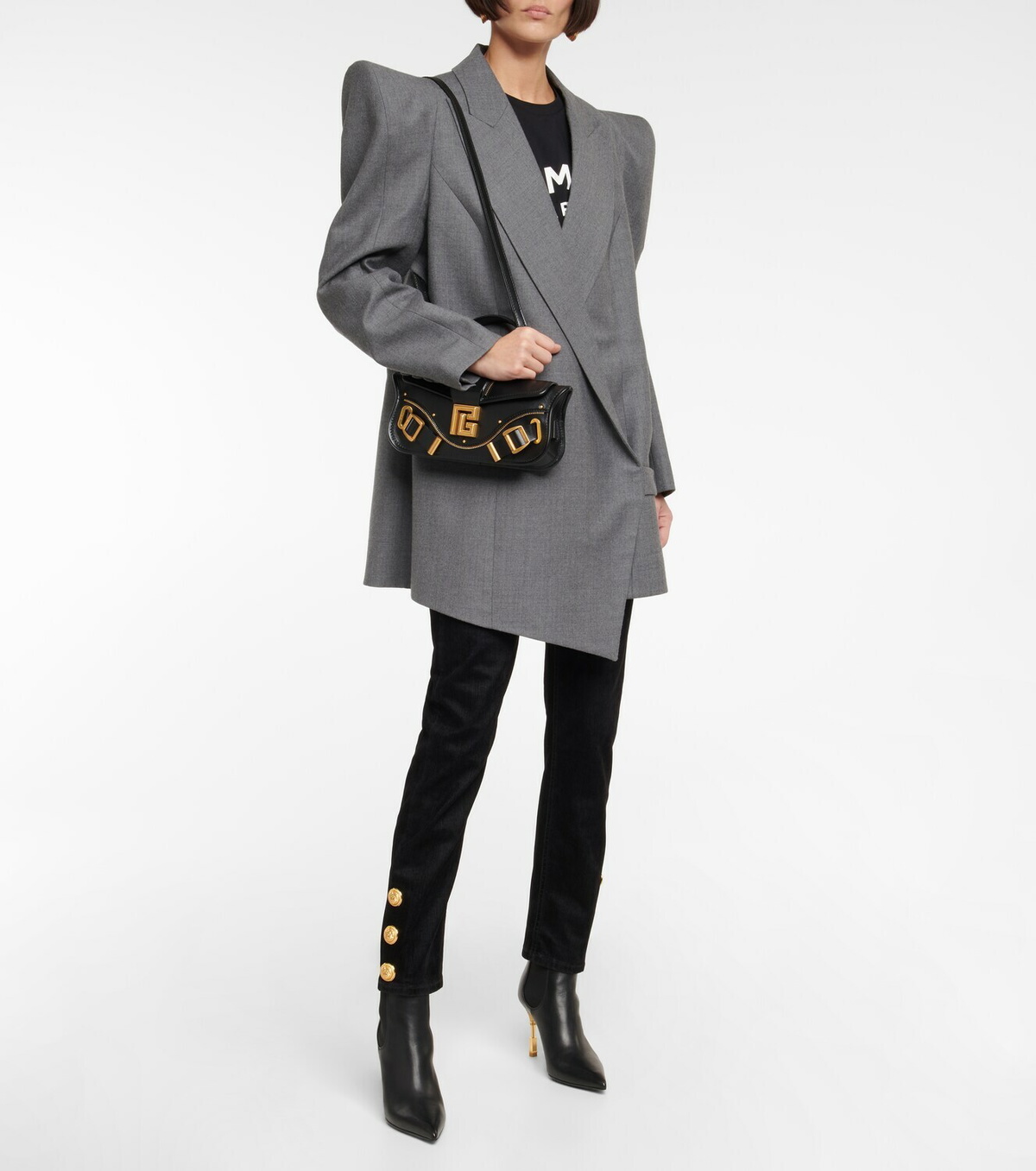 Balmain - Blaze Small leather shoulder bag Balmain