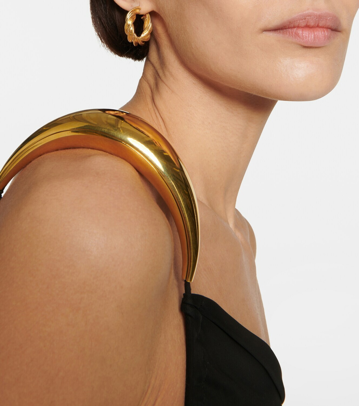 Bottega veneta gold hoop earrings store