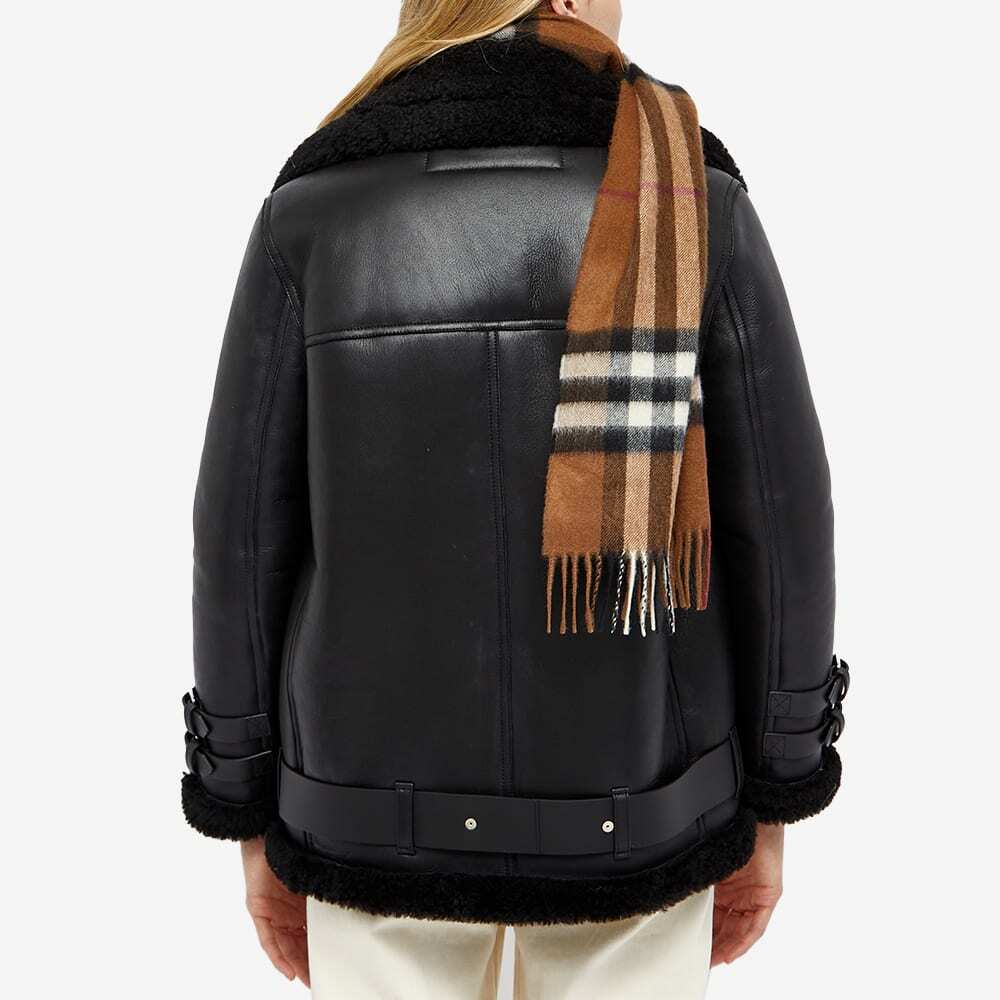 Burberry Women's Giant Checked Scarf in Birch Brown Burberry